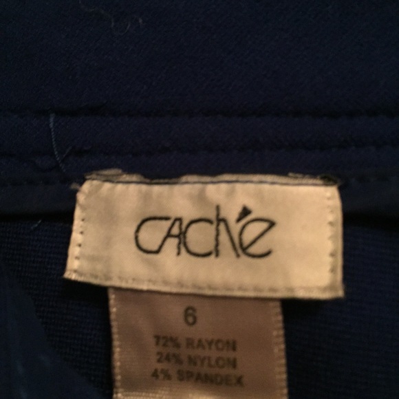 Cache | Pants & Jumpsuits | Cache Womans 6 Cobalt Blue Rayon Blend ...